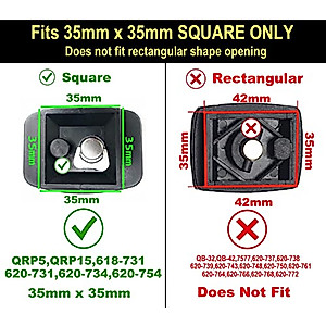 DaVoice 35mm Tripod Quick Release Plate Camera Mounting Adapter Replacement for Quantaray, Sunpak 5800d 7000tm, Slik, Walmart MX1000, Targus TG-P60T Tripod Mount QR-57