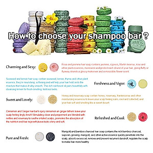 VERT Natural Shampoo Bar for Treated Dry Damaged Hair, 2 Pieces Solid Shampoo Soap with Vegetarian Plant Essence, Helps Stop Hair Loss and Promotes Healthy Growth, 4.2oz