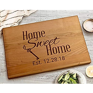 Housewarming Gifts, Personalized Cutting Board for Men, Parents, Couples, Newlyweds, New Home Decor, New Apartment, First Home - Home Sweet Home