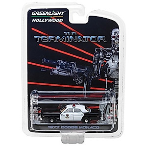Greenlight 1977 Dodge Monaco Metropolitan Police, The Terminator 44790C - 1/64 Scale Diecast Model Toy Car