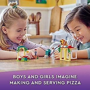 LEGO Friends Heartlake City Pizzeria 41705 Restaurant Set, Creative Gift for Grandchildren, Toys for Kids 5 Plus Years Old with Olivia & Ethan Mini-Dolls
