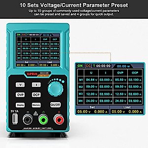 Programmable DC Power Supply (0-30 V 0-10 A) 110V Input High Precision 4-Digit Multiple Protection with PC Software and USB Charging