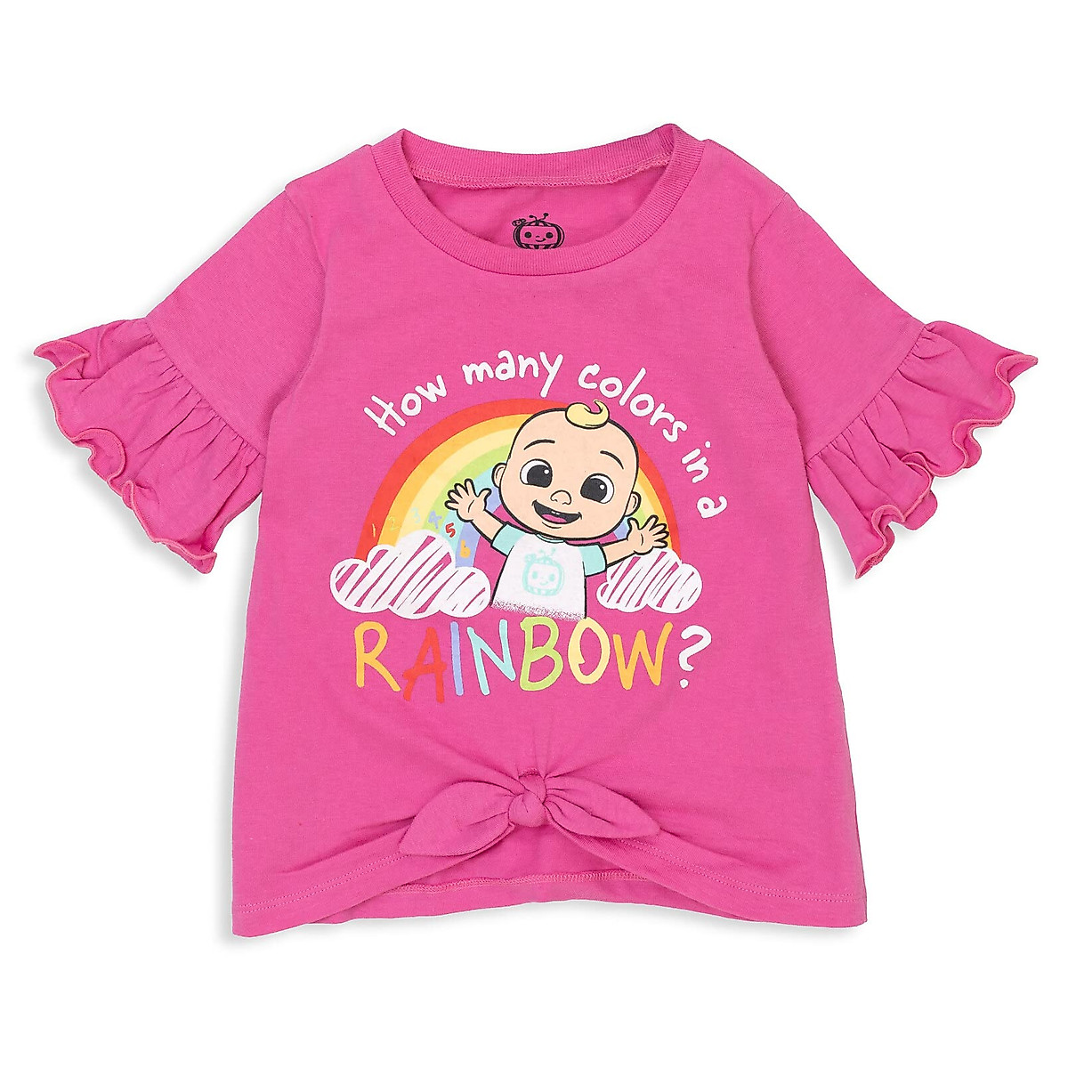 CoComelon JJ Infant Baby Girls 3 Pack T-Shirts 24 Months White