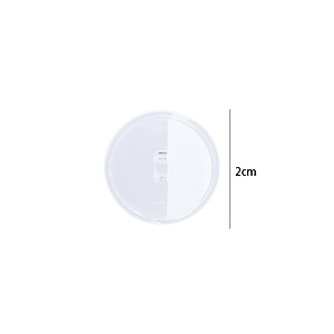 Pokinge 50 Pcs Self Adhesive Ceiling Hooks 2cm Hanging Hook Disc with Hole, Seamless Round Wall Storage Hooks Ceiling Flag Hooks for Kitchen Bathroom