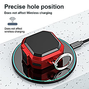 CASEVERSE Cases for Samsung Galaxy Buds2 Pro/Buds 2/Buds Pro/Buds Live with Lock, Cool PC Armor Series Shockproof Cover with Keychain for Boys Teens