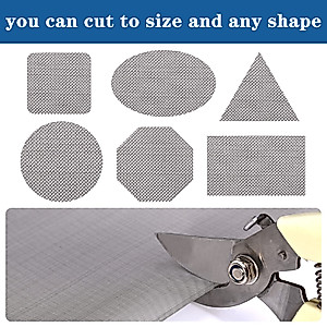 LABALPHA 20 Mesh Wire Mesh 304 Stainless Steel Woven Wire Mesh, Air Vent Mesh 16X12 inches, for Cage, Garden, Filter Mesh, Never Rust, Hard and Heat Resisting, 2pcs