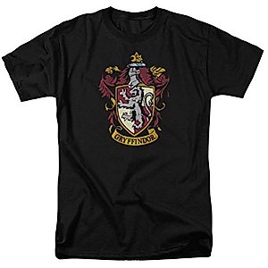 Harry Potter Gryffindor Color Crest T-Shirt, Black, 3XL