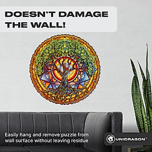 UNIDRAGON Original Jigsaw Puzzle Saver, Wall Art Mounting System to Display Completed Boards, Includes Cardboard Base, Stickers, 3 Sheets Adhesive Labels, Patches & Instructions - for KS, S & M Size