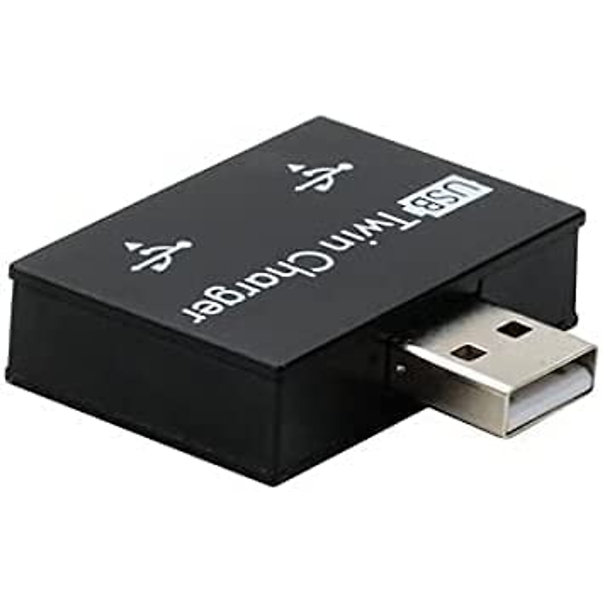 USB 3.0 Hub Adapter, 2Port Hub Ultra Slim Portable USB Splitter for Surface Pro, Notebook PC, iMac Pro, MacBook Air, Mac Mini/Pro, Laptop, USB Flash Drives,Data and Charging (Black)