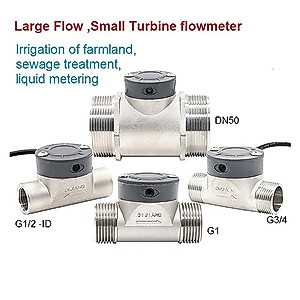 Meter for Irrigation of Farmland, Water Flow Through Sewa Pipes, Liquid Metering DN15 DN20 DN25 DN50 - Long Lasting(G1-2 (DN15)