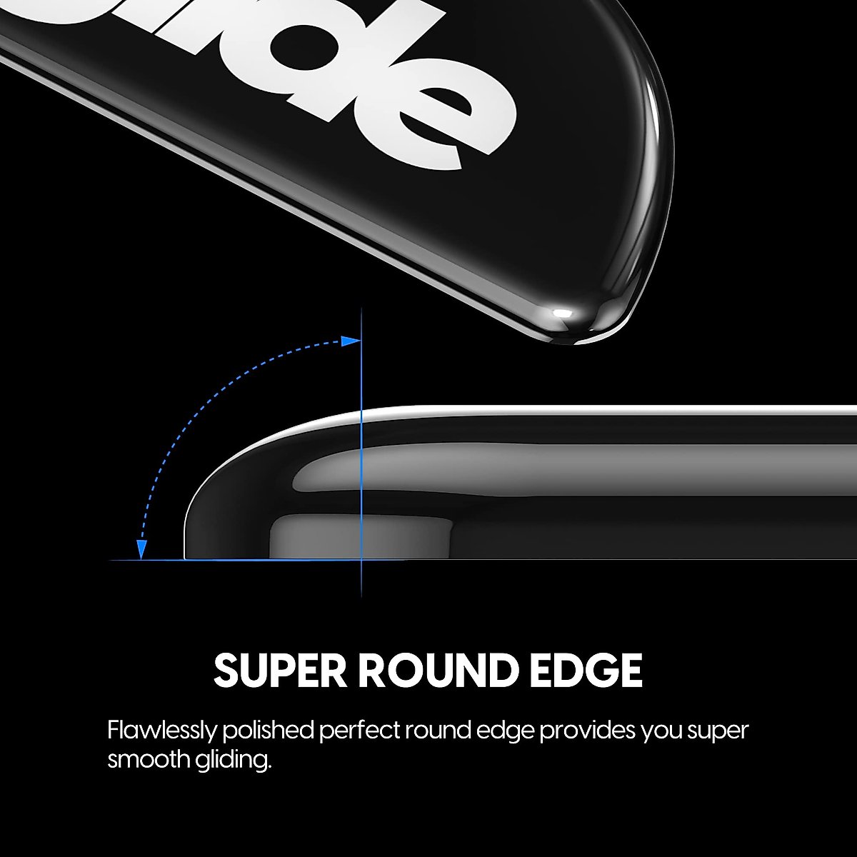 Superglide - Fastest and Smoothest Mouse Feet/Skates Made with Ultra Strong Flawless Glass Super Fast Smooth and Durable Sole for Pulsar Xlite Wireless / V2 & V2 Mini Wireless Gaming Mouse (Red)