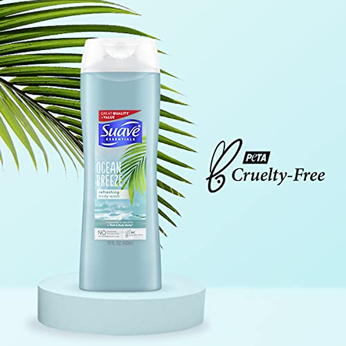 Suave Essentials Body Wash, Ocean Breeze, 15 Fl Oz (Pack of 1)