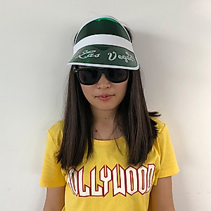 Yuanhe Green Poker Visors Hat - 5 Pack Las Vegas Costume Hat Casino Theme Party Decorations Great for Game Nights