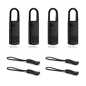 Zipper Pulls, Zipper Pull Upgraded 8PCS, Zipper Pull Replacement Premium Zipper Tab Tags Cord Extension Fixer for Luggage, Backpacks, Jackets, Purses, Handbags