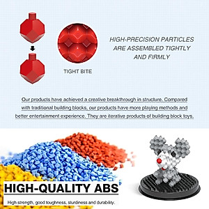 KADELE STEM Toys Educational Building Block Toys 087001 68 Piece ABS Material Building Toys Set