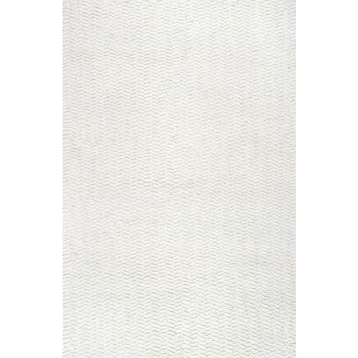 nuLOOM Glendora Hand Woven Chevron Area Rug, 8' 6" x 11' 6", Ivory