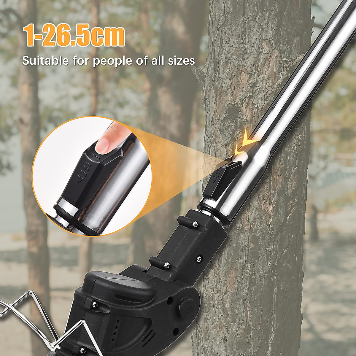 QIUNI Cordless Grass Trimmer Weed Wacker 12V Weed-Wacking Machine Lightweight Adjustable Height Metal Cutting Blade for Garden and Yard Bush Mowing Grass Lawn Pruning