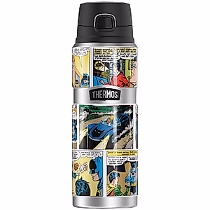 Batman Batman Comic Panels THERMOS STAINLESS KING Stainless Steel Drink Bottle, Vacuum insulated & Double Wall, 24oz