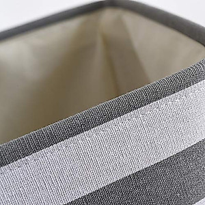 TheWarmHome Extra Large Cube Storage Bins Baskets for Organizing, Sturdy Fabric Storage Basket Cube W/Handles, Decorative Foldable Storage Baskets for Shelves Closet Nursery Toy (3 Pack 16×12×12inch)