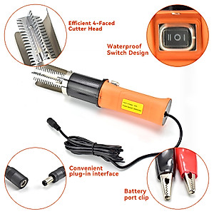 Corded Electric Fish Scaler, Host IPX7 Waterproof, Two-way Rotated, Extended AC Adapter Cord, Continuous Uninterrupted Work, Electric Fish Scaler Remover, Professional Fish Scale Remover Tools