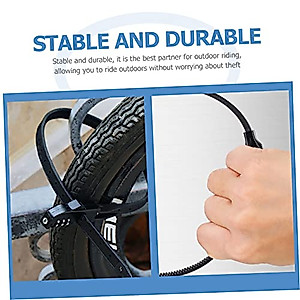 GAFOKI Electric Bike E Bikes Home Bike 5pcs Cycling Cable Tie Anti- Bike with Black Style Portable for Mountain Safety Lock Anti- Anti Outdoor Simple Heavy Duty Bike Lock Eletric Bike E Bike