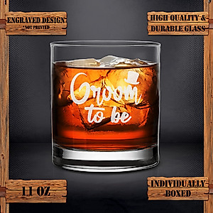 NeeNoNex Groom To Be Whiskey Glass