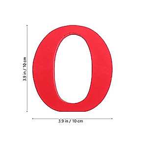 BinaryABC Valentines Day Wooden Block Love Sign,Valentines Day Table Love Signs,Valentines Day Wedding Home Decor,4Pcs(Red)