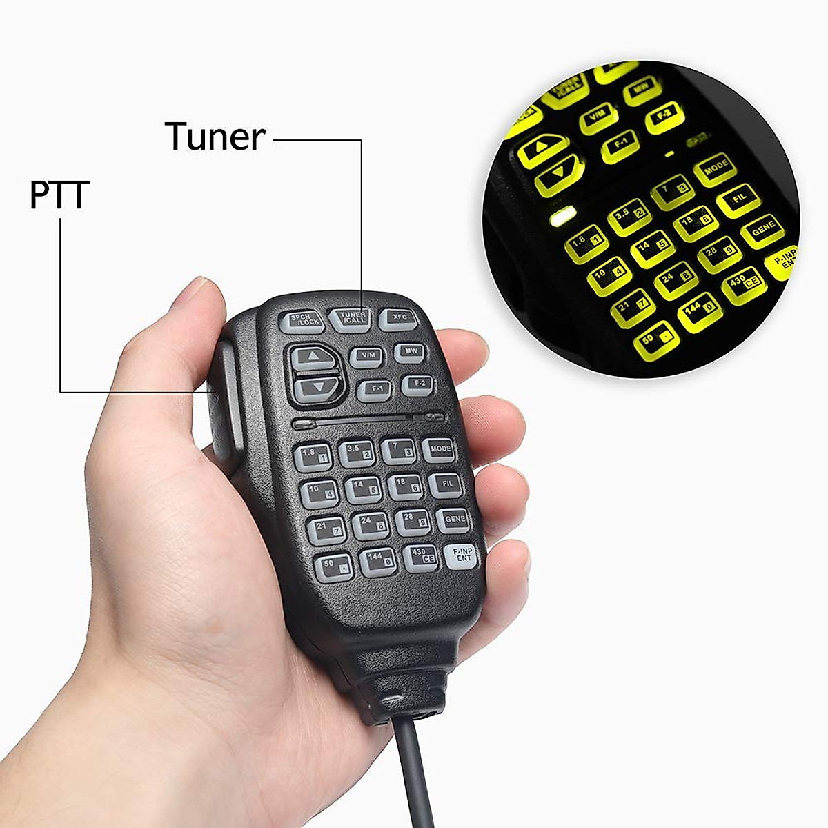 Xiegu G90 HF Radio 20W SSB/CW/AM/FM SDR Structure with Built-in Auto Antenna Tuner