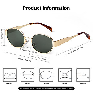 VIA LEECA Retro Oval Sunglasses Women Men 90s Trendy UV400 Protection G15 Lens Sun Glasses Classic Shades for Gift Outdoor Aesthetic Accessories