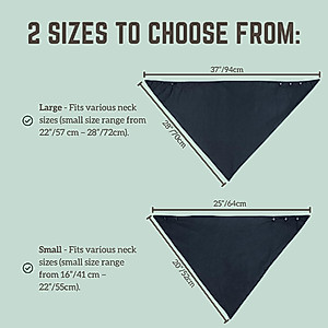 Modaliv Adult Gender Neutral Bandana Bibs & Drool Bibs for Frequent Drooling & Accidental Spills, Adult Bibs with 4-layer Clothes Protectors & Stain Hiding Absorbent Bibs for Adults (Small Black)