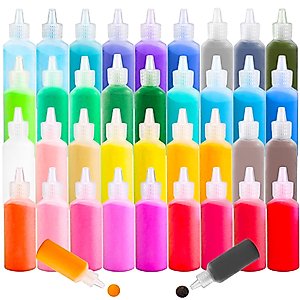 Niurewan 38 PCS Sand Art,1.25oz Colored Sand Art Bottles,Sand Arts and Crafts Kit,Scenic Sand for Kids,Painting,Crafts,DIY,Wedding Decor,Decorations