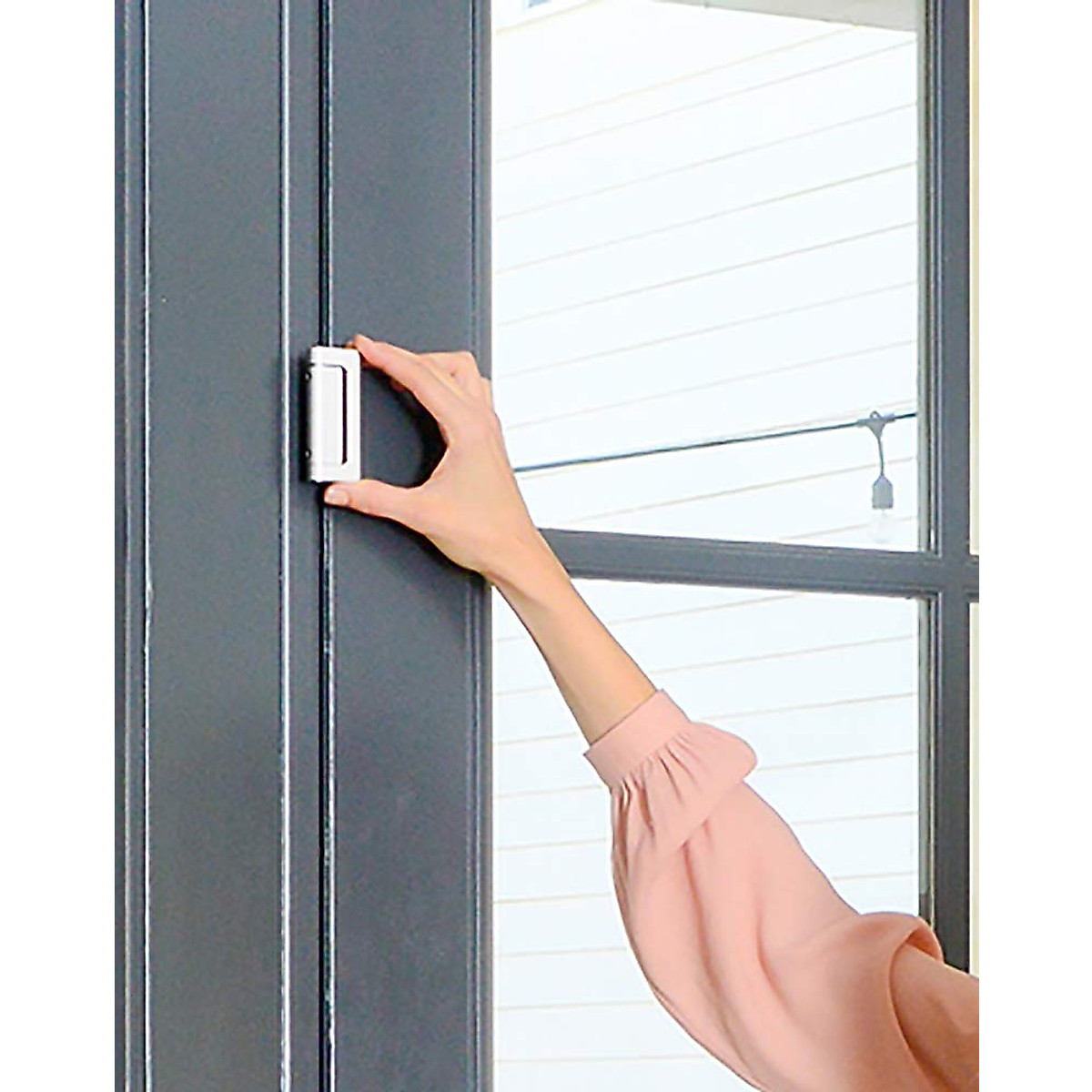 Cardinal Gates Door Guardian - Door Lock Security & Door Reinforcement for Inward Swinging Doors - Child Safety Locks for Doors - 2 Pack - White