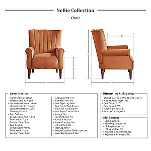 Lexicon Nellie Accent Chair, Orange