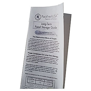 PackFreshUSA: 200 Pack - 50cc Oxygen Absorber Packs - Food Preservation - Long-Term Food Storage Guide Included