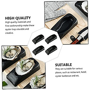 4pcs Oyster Seat Seafood Tools Seafood Tray Pallet Shellfish Shucking Clamp Clam Shucking Board Shellfish Shuckin Clamp PVC Kicthenware Oyster Trays PVC Oyster Holder Clams Suite/1697
