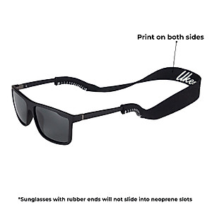 Ukes Premium Sunglass Strap - Durable & Soft Glasses Strap Designed with Floating Neoprene Material - Secure fit for Your Glasses and Eyewear. (The Midnights)