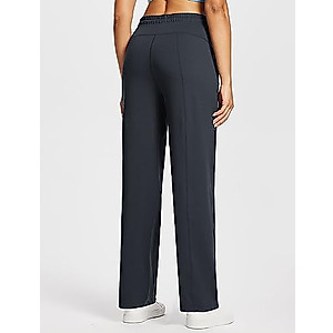 BALEAF Women's Straight Leg Sweatpants Quick Dry Athletic Casual Pants with Pockets Stretch Soft Lounge Workout Black Size M