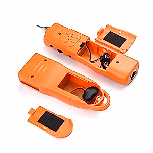 Ethernet Network Toner RJ11 RJ45 Network Cable Tester LAN Tracker Wire Finder Cat5 Cat6 with 2 Network Wire Stripper Toolkit Orange
