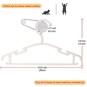 MOBU Baby Closet Dividers & 40 pcs Baby Hangers Baby Closet Dividers Organizer for Baby Clothes