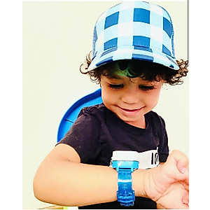 Potty Time:The Original Potty Watch|Water Resistant,Toilet Training Aid,Warranty(30|60|90 Min Auto Timers w/Music & Flashing Lights for Fun & Gentle Reminders) Blue, Pond Sticker Chart & Battery Kit