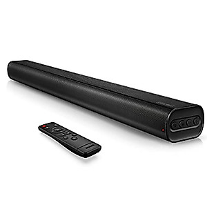SAKOBS Sound Bars for TV,34Inches 80W TV Sound Bar – Deep Bass Home Theater System, 2.1Ch Soundbar with Built-in Subwoofer HDMI-ARC/Opt/AUX Connectivity,Works with 4K & HD TVs