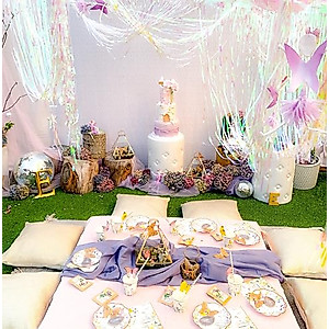 Talking Tables Fairy Party Decorations and Disposable Tableware for 16 Guests | Butterfly Bunting, Tablecloth, Cups, Plates and Napkins | for Kids Birthday, Mother's Day, Afternoon Tea, Baby Shower