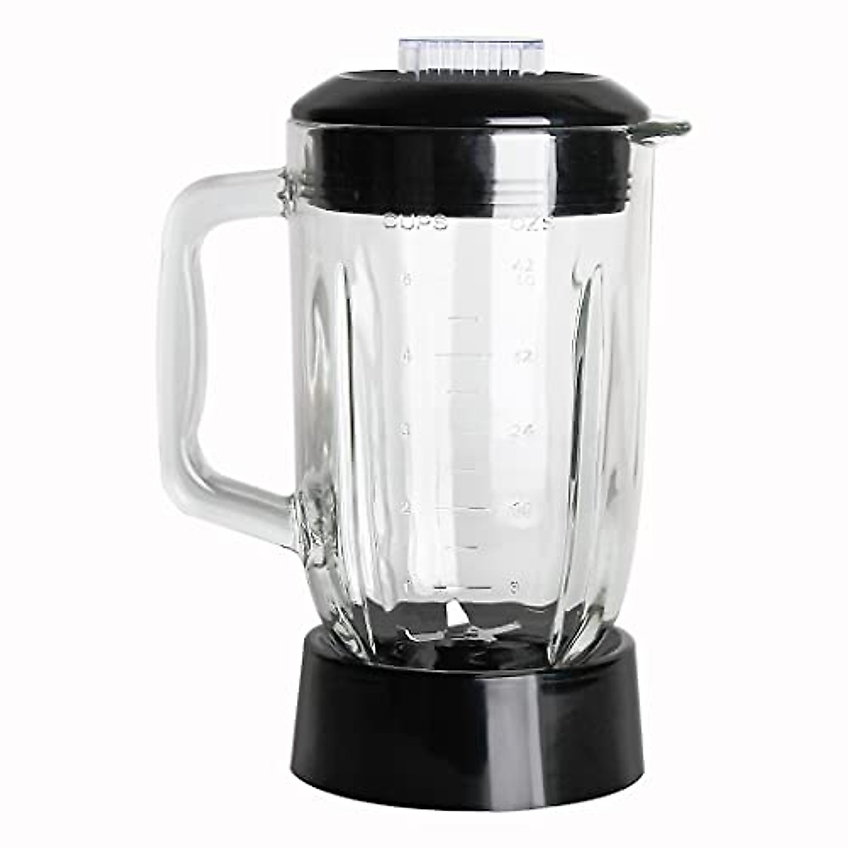 Anbige Replacement Parts 5-Cups Glass Jar with blade and collar,Compatible with Black&Decker Blender BL1110BG/ BL1120BG/ BL1130SG/ BL1220GG/ BL1210RG/ BL1230SG/ BL1820SGM