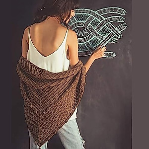 Yarn Ave Amano Awa Yarn (3.5oz/328yds/Skein) Alpaca Cotton Merino Blend Yarn,Soft Knitting Yarn for Sweater Shawl Scarf Hat Cardigan and Handcraft Projects (#1119)