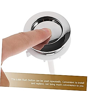 Cabilock Water Tank Single Button Air Switch Toilet Tank Toilet Accessories Single Flush Toilet Button Toilet Button with Thread Diameter Dual Water Valve Single Flushing Toilet Button Air