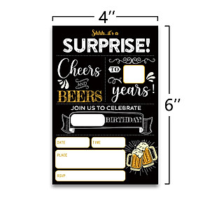 FujLoy Ch*rs And B*rs Birthday Party Invitations, Birthday Invitations, Adult Birthday Invitation.（070）