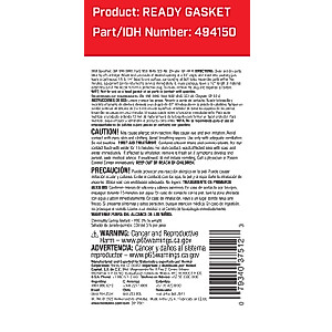 Loctite Ready Gasket – 1-Minute Flange Sealant & Gasket Maker for Automotive: Sensor-Safe, High Temp, Low-Odor | Black, 190mL Aerosol Can (PN: 37512-494150)