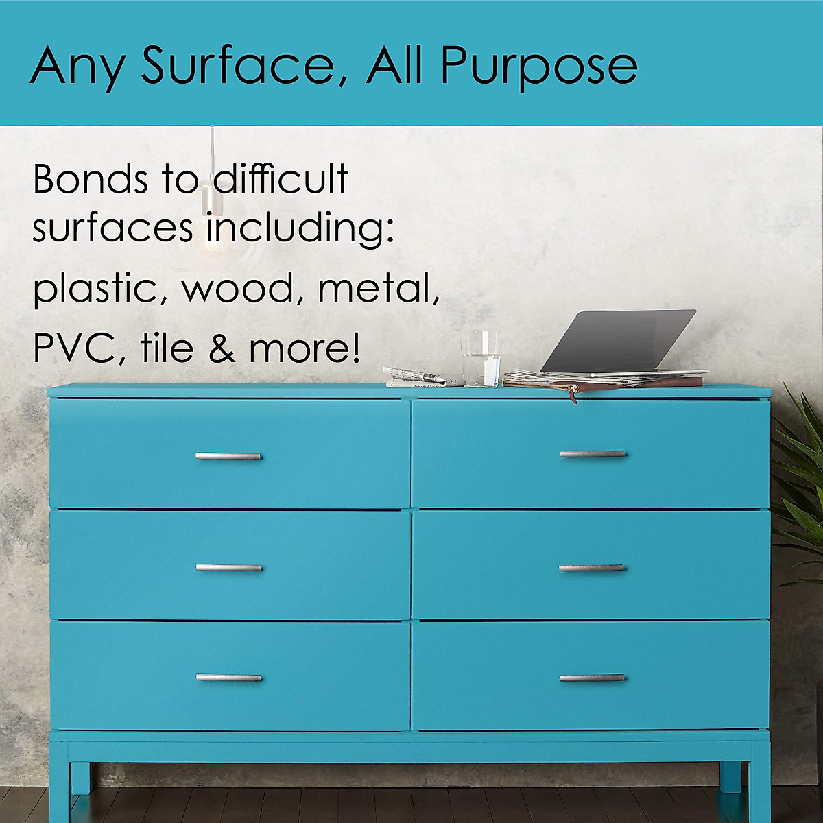 Krylon K02741007 Fusion All-In-One Spray Paint for Indoor/Outdoor Use, Satin Lagoon Blue, 12 Ounce (Pack of 3)