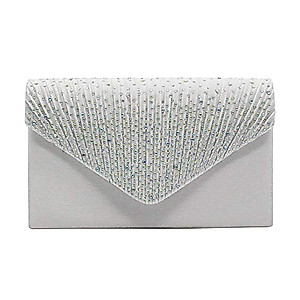 Women's Bags Handbags Shoulder Bags Crossbody Bags Evening Bags Evening Bags Satin Bags Handmade Bags [Manufacturer Part Number BG-005-01H0005] (White)