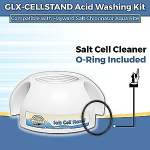 Swimables GLX-CELLSTAND Acid Washing Kit Compatible with Hayward Salt Chlorinator Aqua Rite | Compatible with 520670 Intellichlor & Hayward Salt Cell Cleaning Stand | Salt Cell Cleaner Oring Included